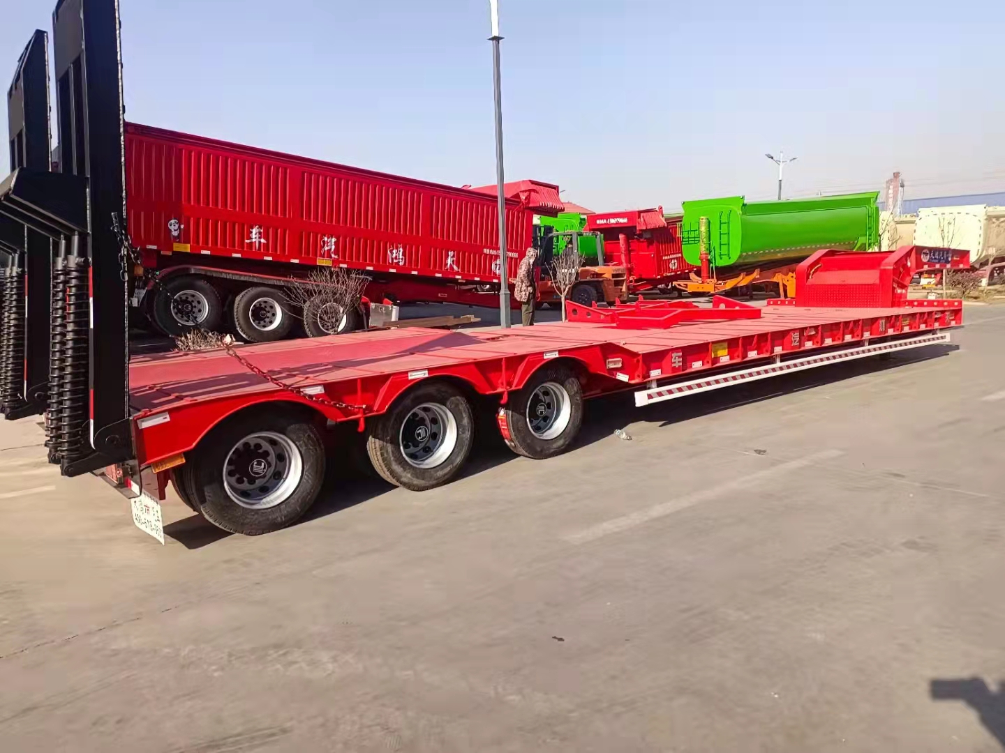 3 Line 6 Axle Low Loader Trailer 150tons – Shanghai Trailer