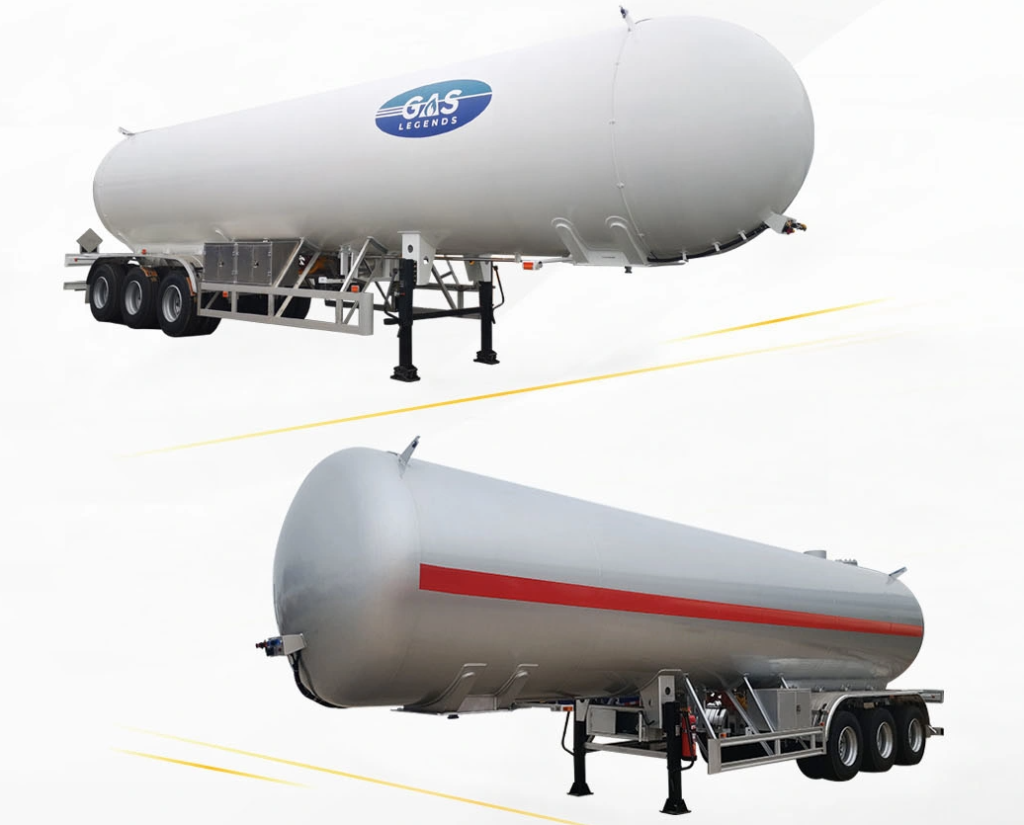 56000L 3/4 Axles Liquid Gas LPG Trailer – Shanghai Trailer