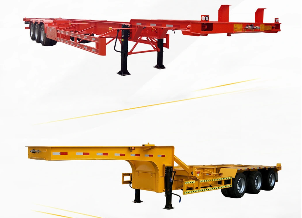 3 Axles 45FT Skeleton Container Chassis Trailer – Shanghai Trailer