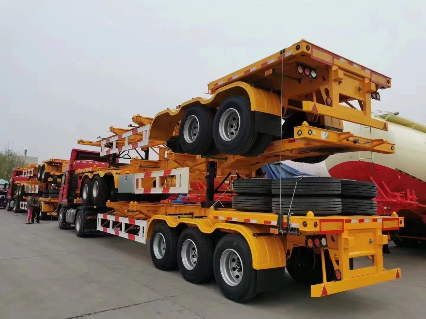 Design features and technological innovations of skeleton semi-trailers ...